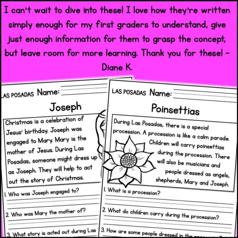 Las Posadas Holidays Reading Comprehension Passages K-2 | Made By Teachers
