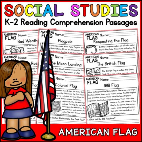 American Symbols Social Studies Reading Comprehension Passages K-2 ...