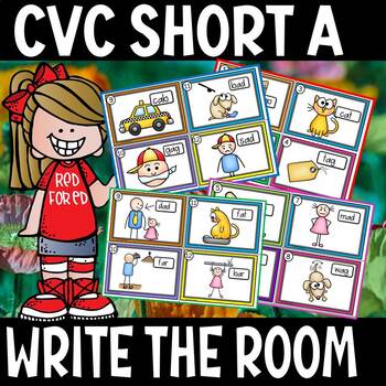 CVC write the room short a | Made By Teachers