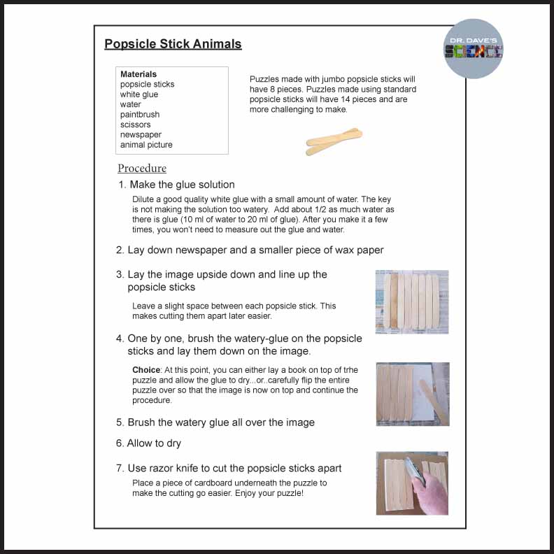 African Animal Puzzle Craft Activity | Made By Teachers