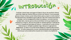 AP Spanish – De la Basura a la Orquesta (Recycling). (Práctica Integral ...