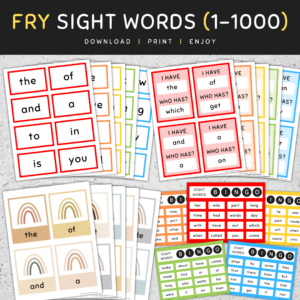 Fry Sight Words Flash Cards: Fry's Third 100 Sight Words, 201-300 ...