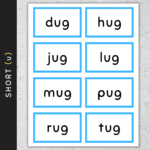 CVC Words Flash Cards: Short Vowels (A E I O U), CVC Words List, [SET 1 ...
