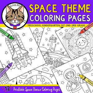 Space Theme Coloring Pages - Made By Teachers