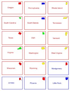 U.S. States and Capitals Flash Cards - Fun and Easy! - Geography ...