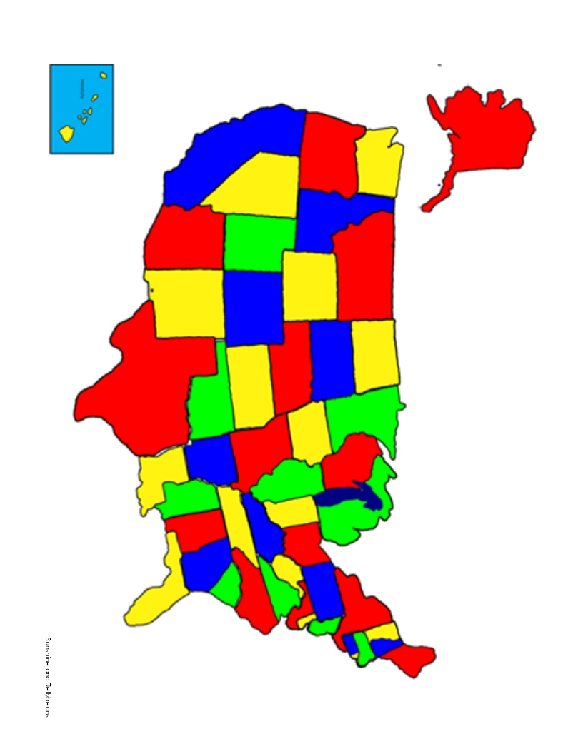 U.S. States Map - Printable Jigsaw Puzzle - Grades 3-7 | Made By Teachers