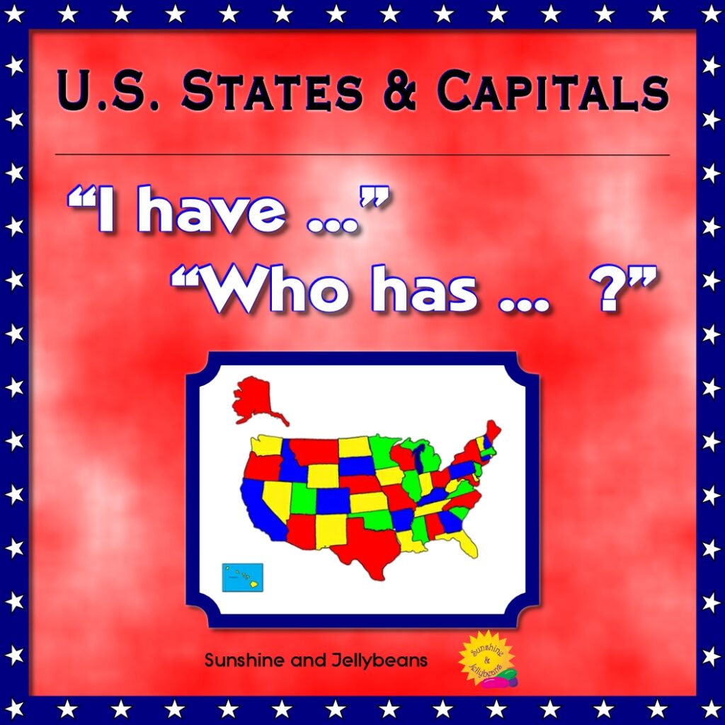 U.S. States & Capitals BUNDLE - Maps, Worksheets, FlashCards, Bingo ...