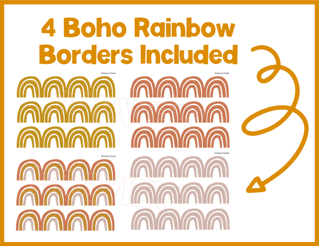 Hello Fall Bulletin Board Kit Boho Rainbow | Made By Teachers