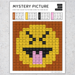 Emoji Mystery Picture: Color By Number, Addition and Subtraction - Made ...