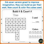 Halloween Linking Cubes Mats | Fine motor Skill Math Center Mats - Made ...