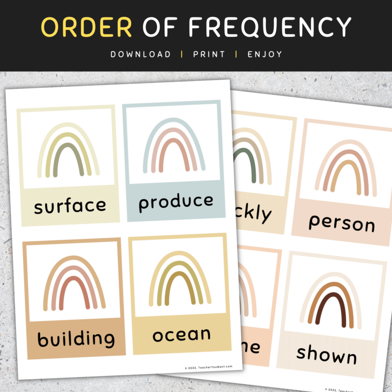 Sight Word Flashcards: 1-500, Fry Sight Words, MEGA Bundle, [SET 1, 2 ...