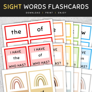 Sight Word Flashcards: 1-300, Fry Sight Words, MEGA Bundle, [SET 1, 2 ...