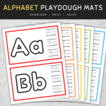 Alphabet Playdough Mats: Alphabet Writing Practice & Activities, NO ...