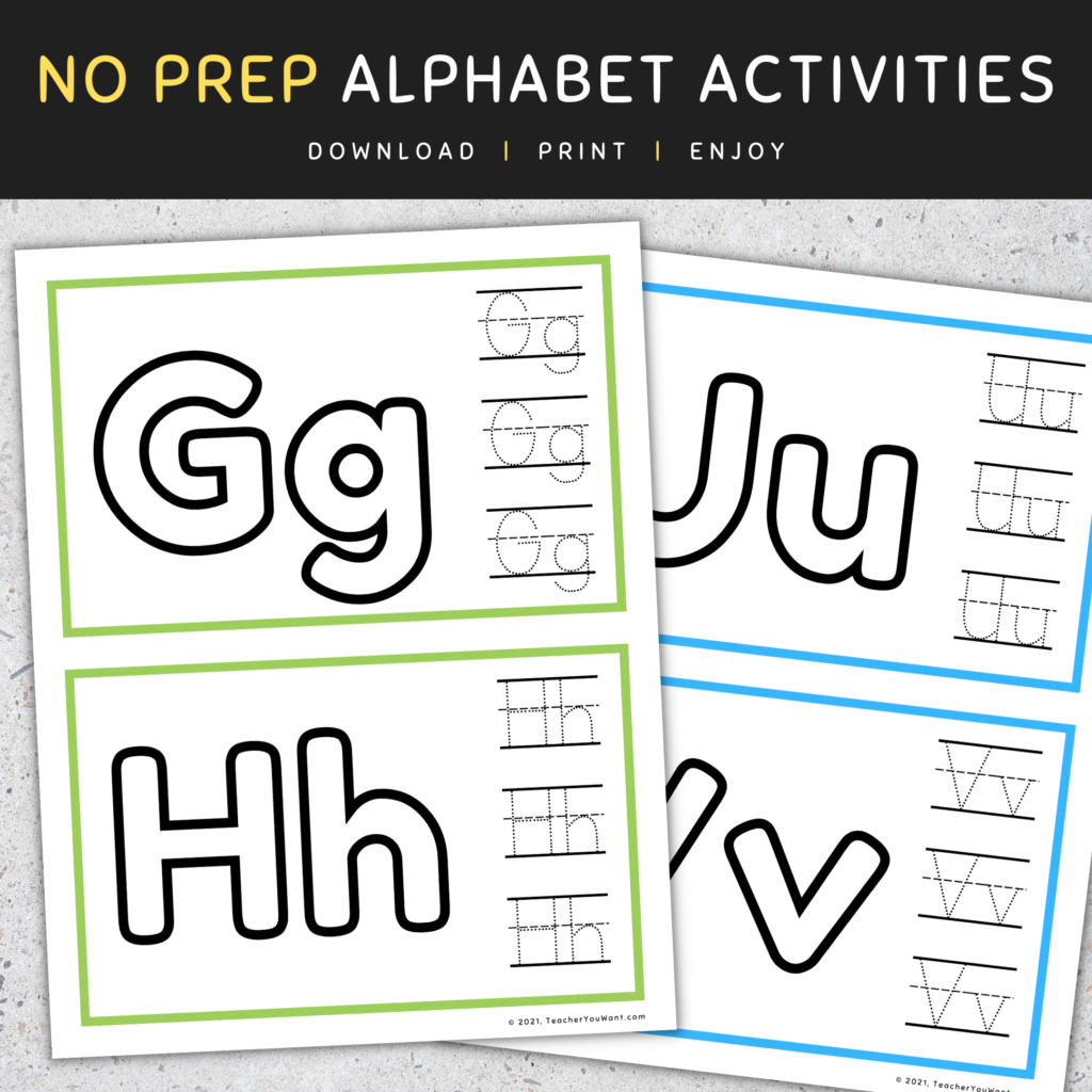 Alphabet Playdough Mats: Alphabet Writing Practice & Activities, NO ...