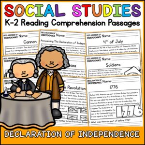 Declaration of Independence Social Studies Reading Comprehension ...