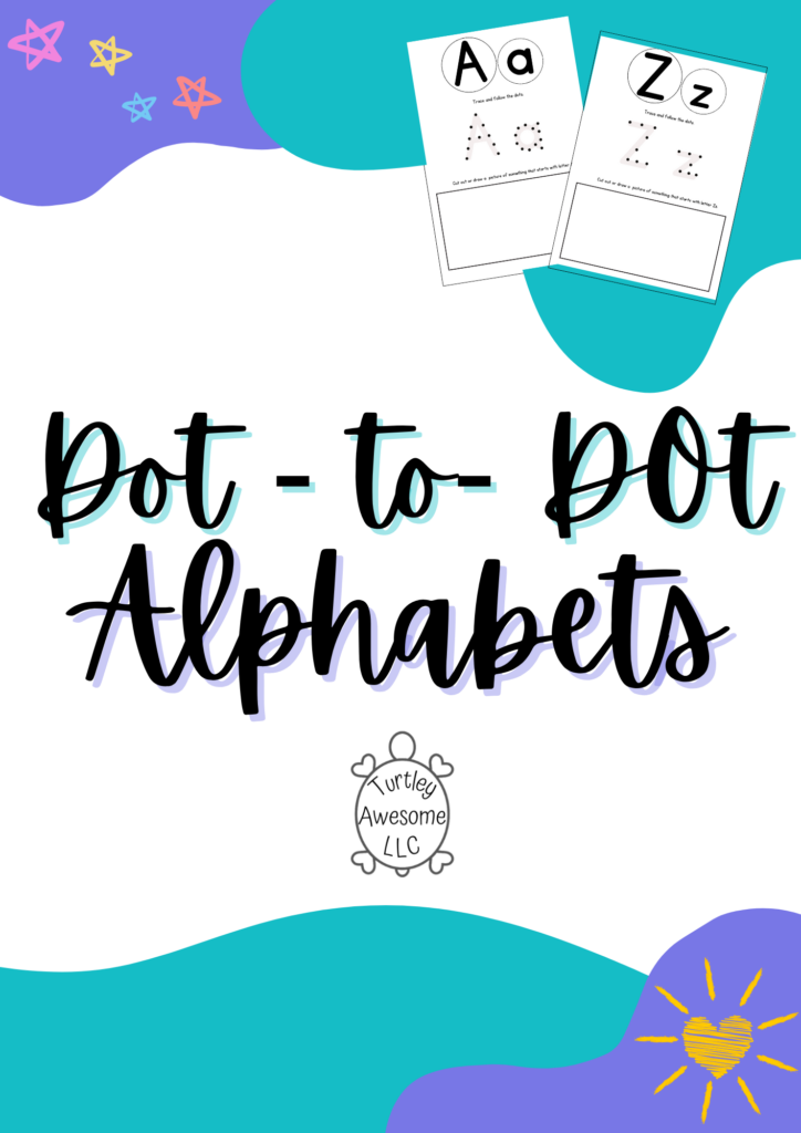 Printable Dot-To-Dot Alphabet Letters A-Z (Upper & Lower Case) | Made ...