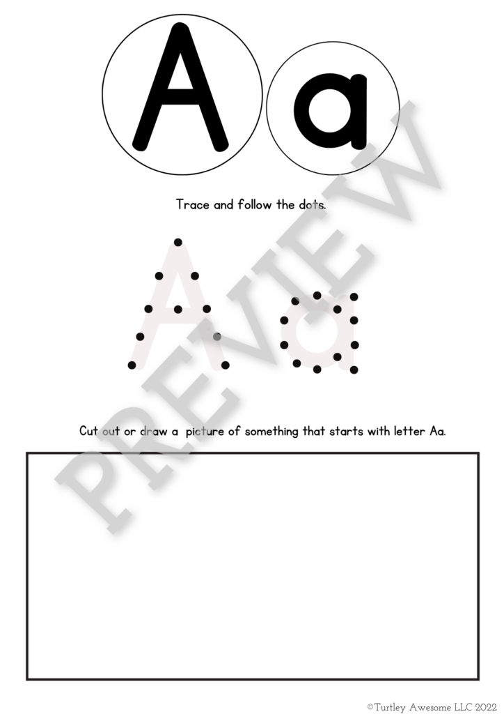 Printable Dot-To-Dot Alphabet Letters A-Z (Upper & Lower Case) | Made ...