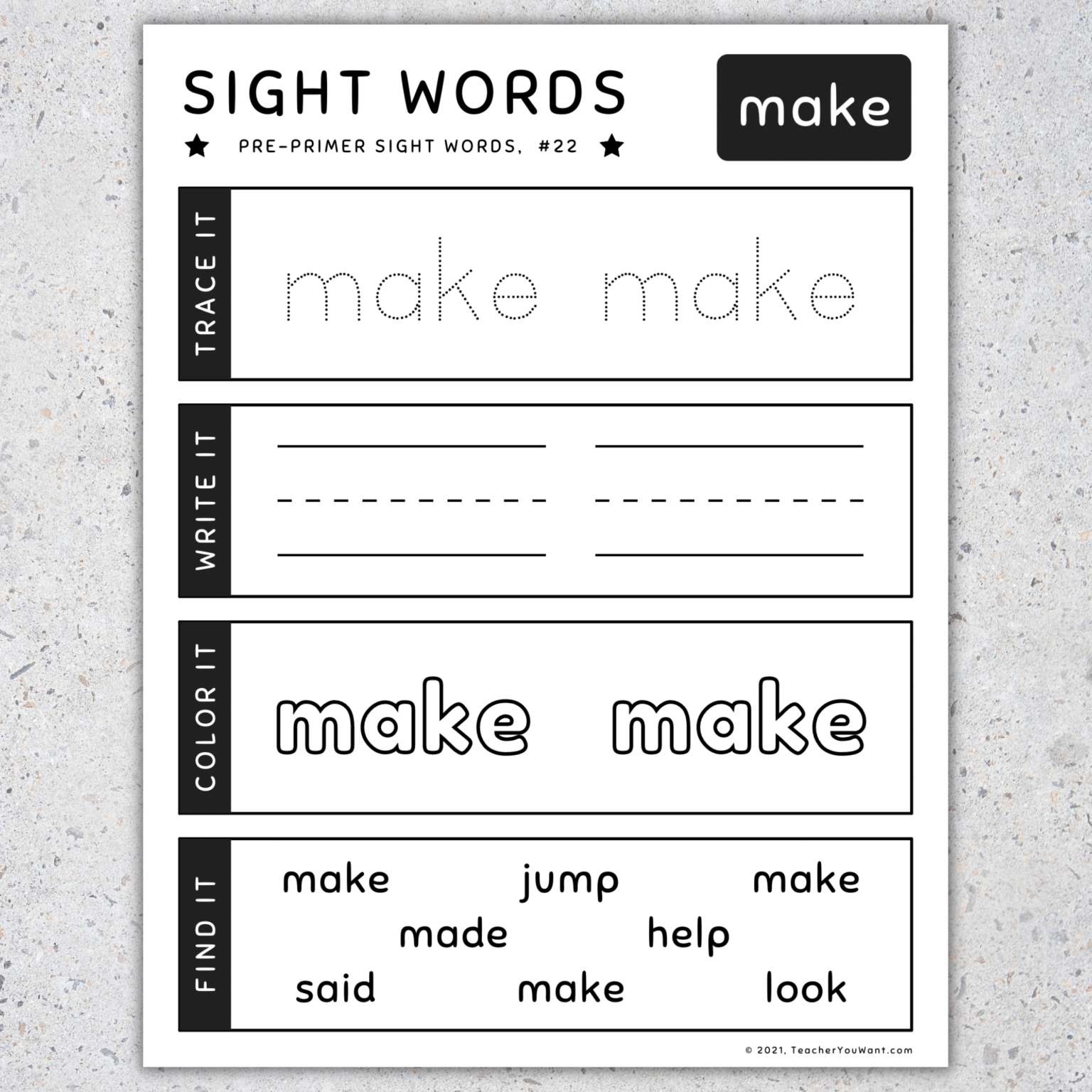 Sight Words Bundle: Pre-Primer and Primer, High Frequency Words, [SET 5 ...