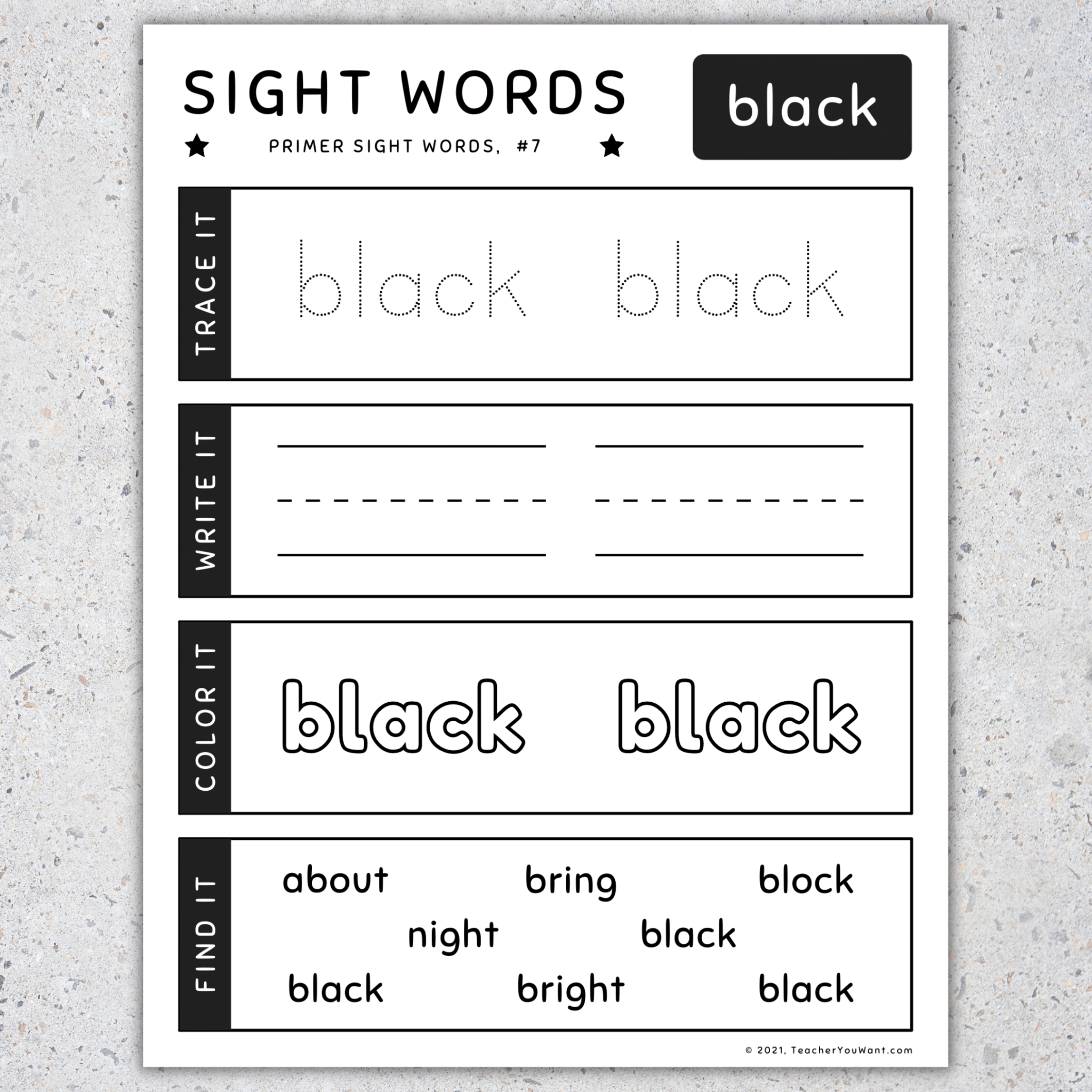 Sight Words Bundle: Pre-Primer and Primer, High Frequency Words, [SET 5 ...