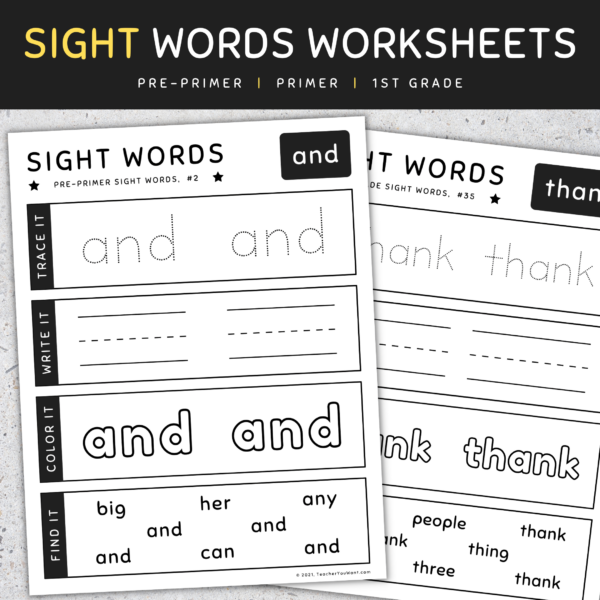 Color by Sight Word Practice Game, High Frequency FRY Words, 3rd 100 ...