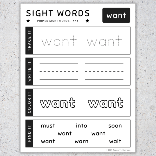 Sight Words Bundle: Pre-Primer to 1st Grade, High Frequency Words, [SET ...