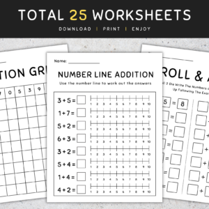 Pre-K Math Centers: NO PREP, Math Addition Worksheets, Fun Math ...