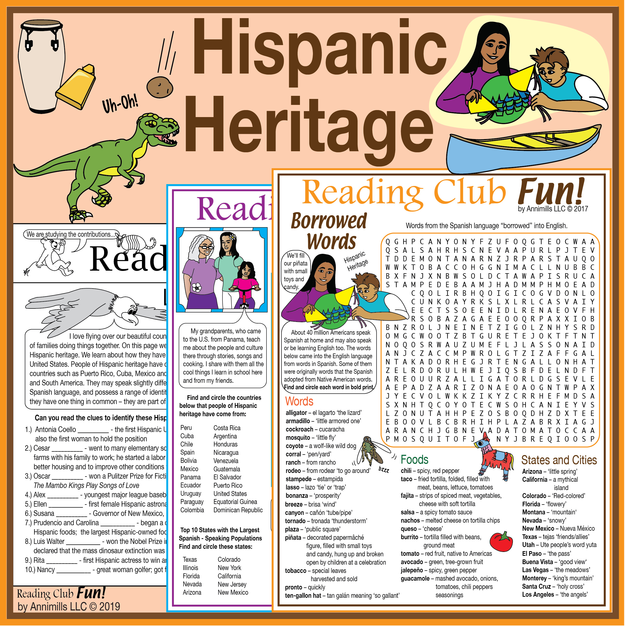 Hispanic Heritage Puzzle Bundle With Free Bonus | Made By Teachers