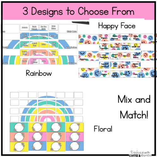 Teacher Toolbox Labels Editable Retro Rainbow Classroom Decor - Made By ...