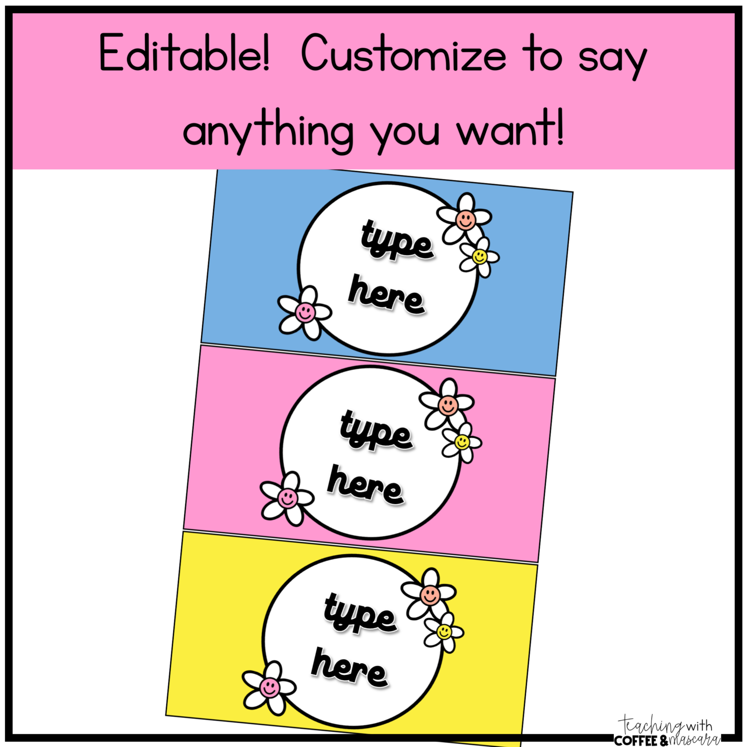 Teacher Toolbox Labels Editable Retro Rainbow Classroom Decor | Made By ...