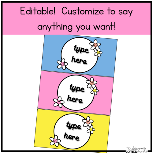 Teacher Toolbox Labels Editable Retro Rainbow Classroom Decor - Made By ...