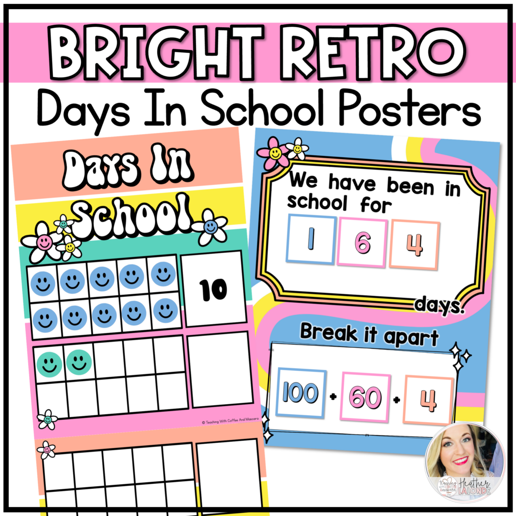 Days in School Retro Classroom Decor - Made By Teachers