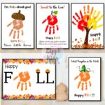 Fall Handprint Keepsake Art, Fall Greeting Card, Fall Craft Activities ...