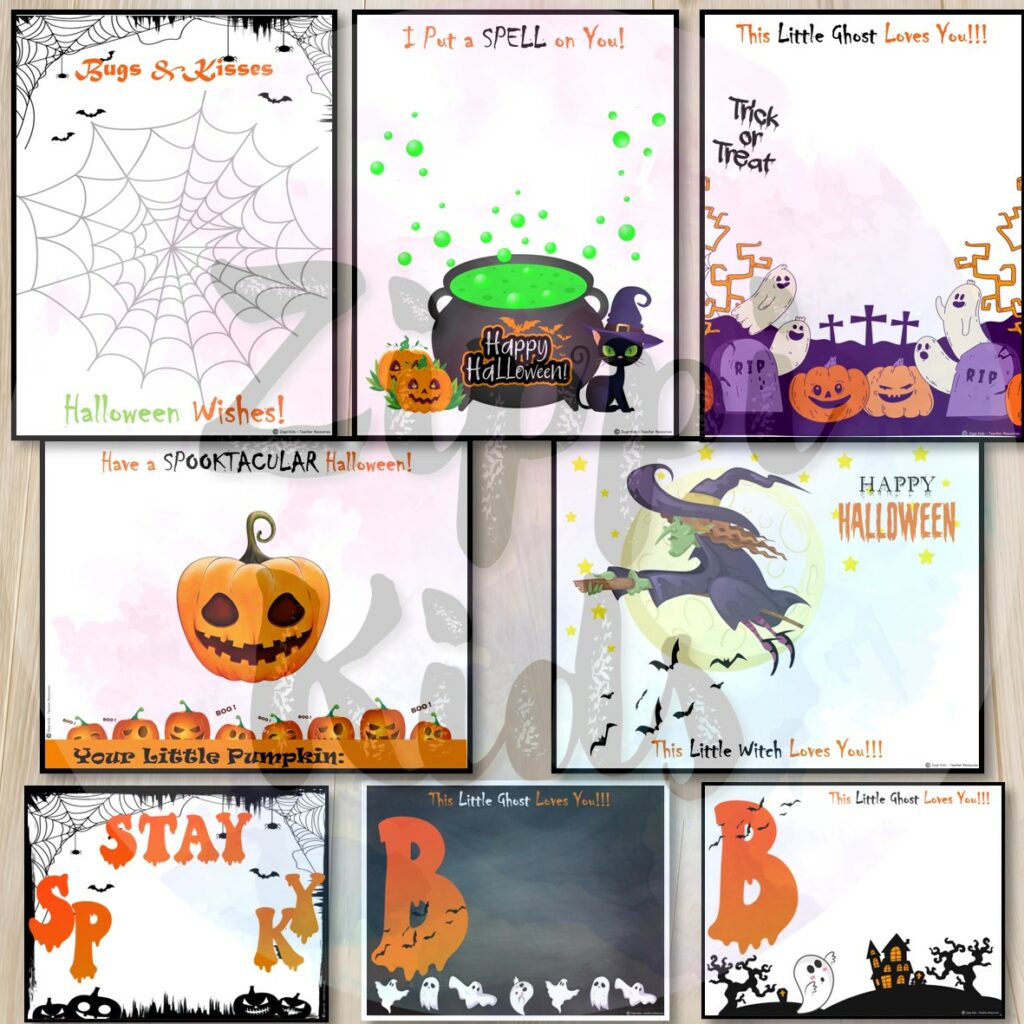 Halloween Handprint Keepsake Art, Halloween Greeting Card, Craft ...