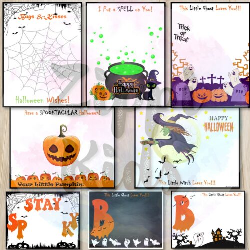 Halloween Handprint Keepsake Art, Halloween Greeting Card, Craft ...