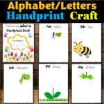 Alphabet Handprint Craft, Aa- Zz Letter Handprint Art Book - Made By ...