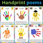 My End of the year Handprint Memory Book with Poems, Year-long Memory ...