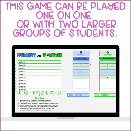Superlative Adjectives Self-Checking Pixel Art Game Humans vs. Zombies ...