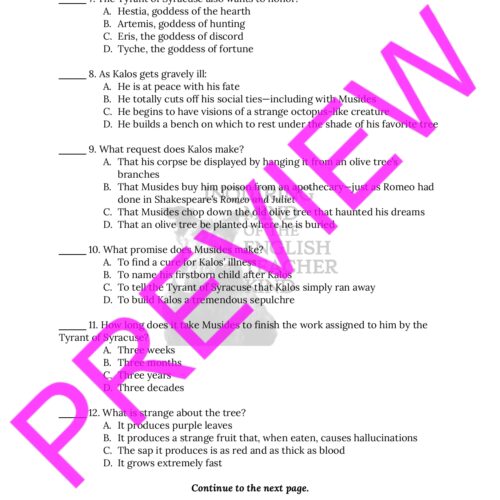 "The Tree" by H.P. Lovecraft Quiz and Close Reading Bundle | Made By ...