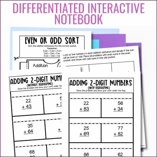3rd Grade 2 Digit Addition Lesson Plan, Interactive Notebook ...