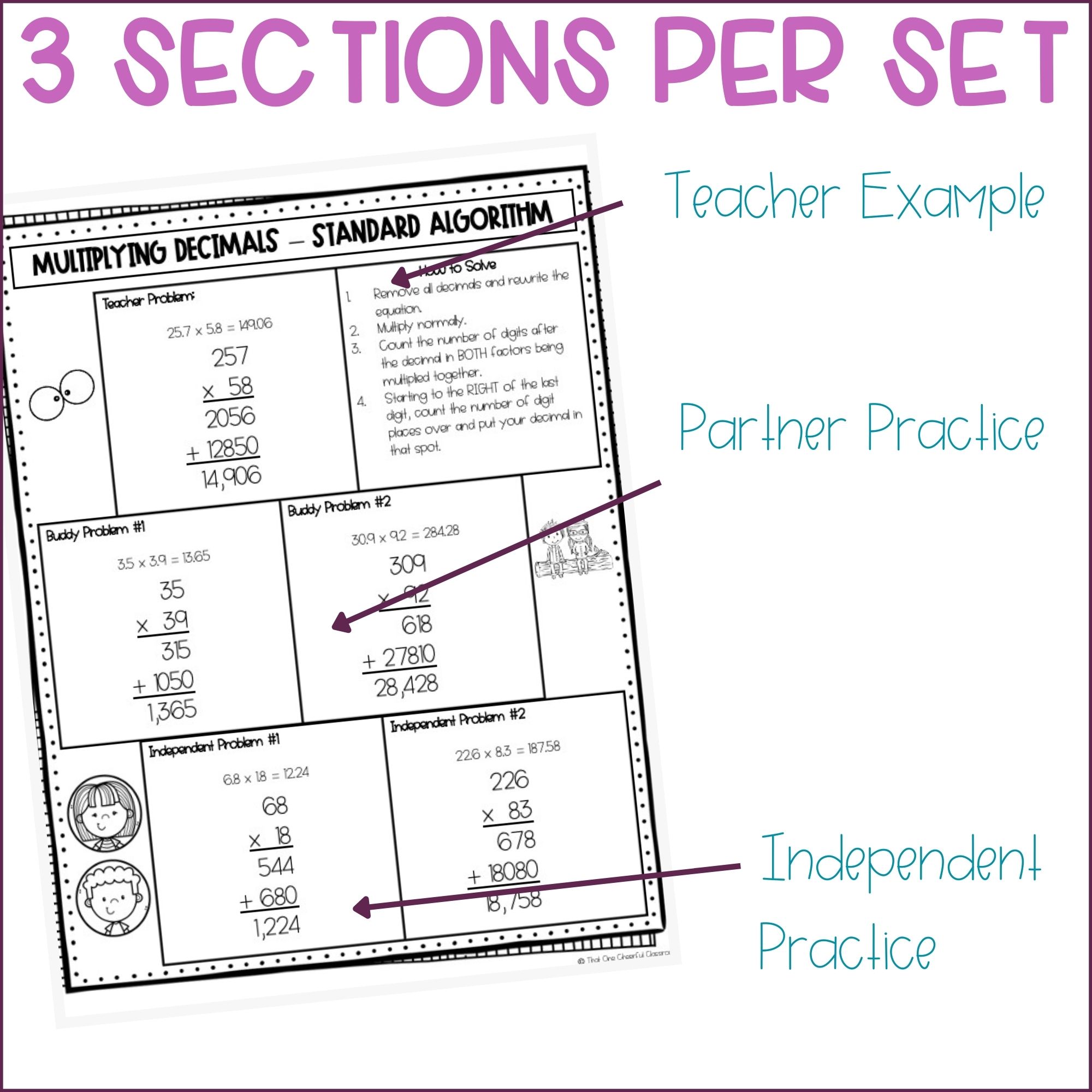 5th Grade Multiplying & Dividing Decimals and Word Problems Guided Math ...
