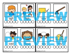 Minimal Pairs Task Cards - Backing - Phonology - Cycles - Speech ...
