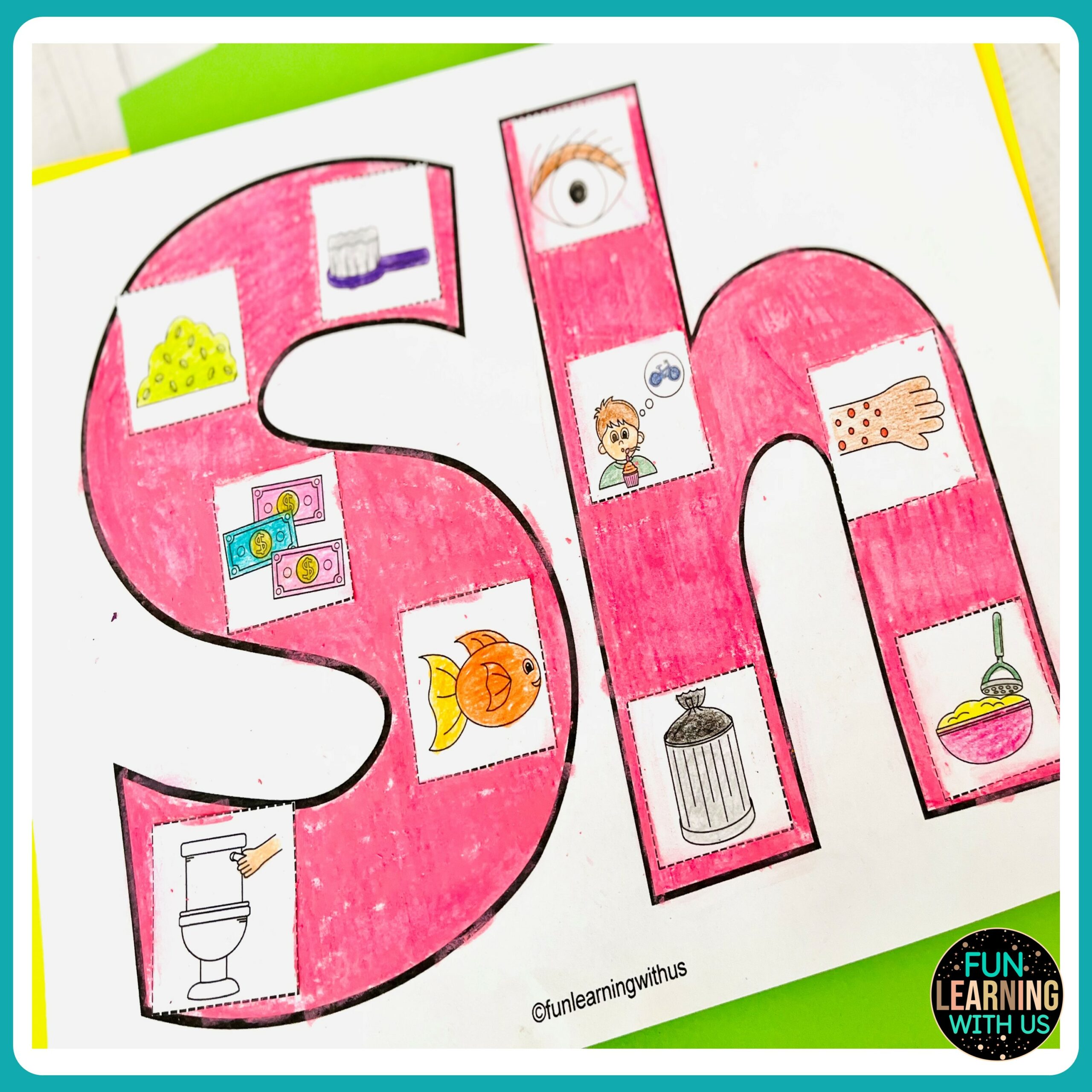 Ending Digraph Coloring Sheets | Kindergarten Literacy Center Activity ...
