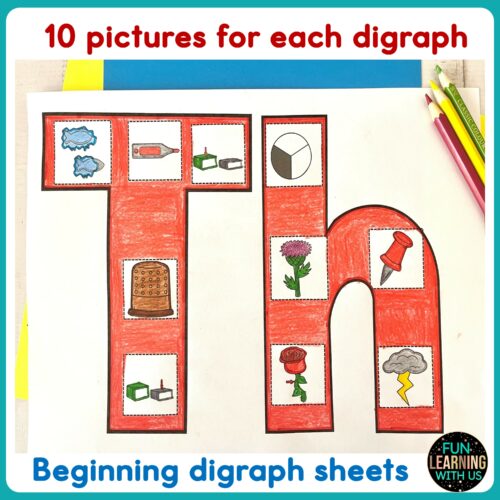 Beginning & Ending Digraph Coloring Sheets Bundle | Centers & Morning ...