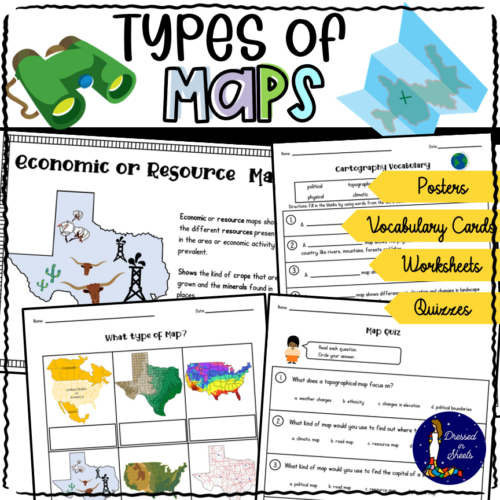 Types of Maps Worksheets - Made By Teachers