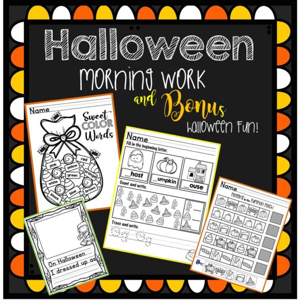 Halloween Morning Work | Made By Teachers