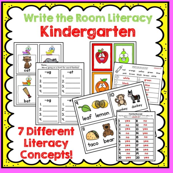 Write the Room Kindergarten Bundle - Made By Teachers