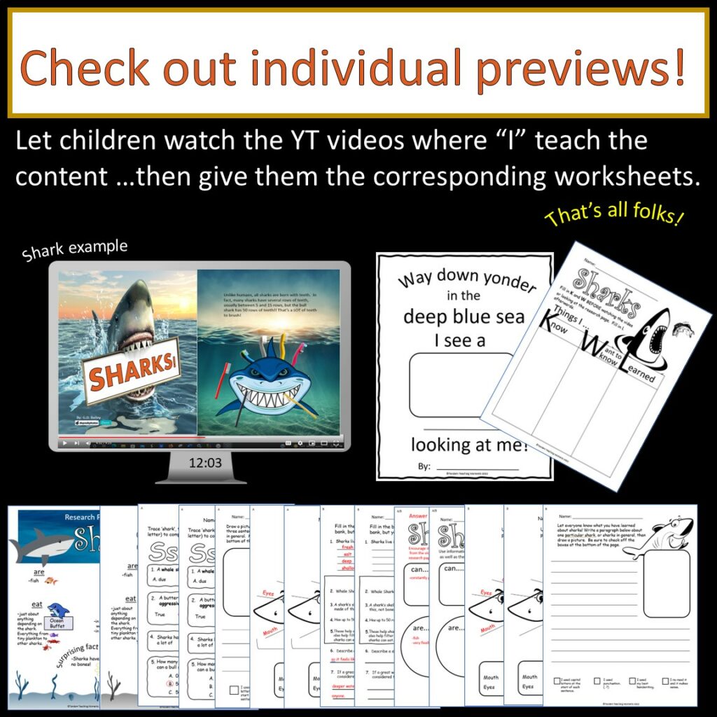 Sea Life Research Bundle K-3rd | Made By Teachers