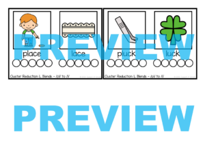 L Blends - Cluster Reduction - Minimal Pairs Task Cards - Phonology ...
