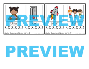 L Blends - Cluster Reduction - Minimal Pairs Task Cards - Phonology ...