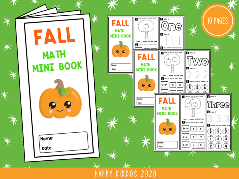 Math Mini Book – Fall | Made By Teachers